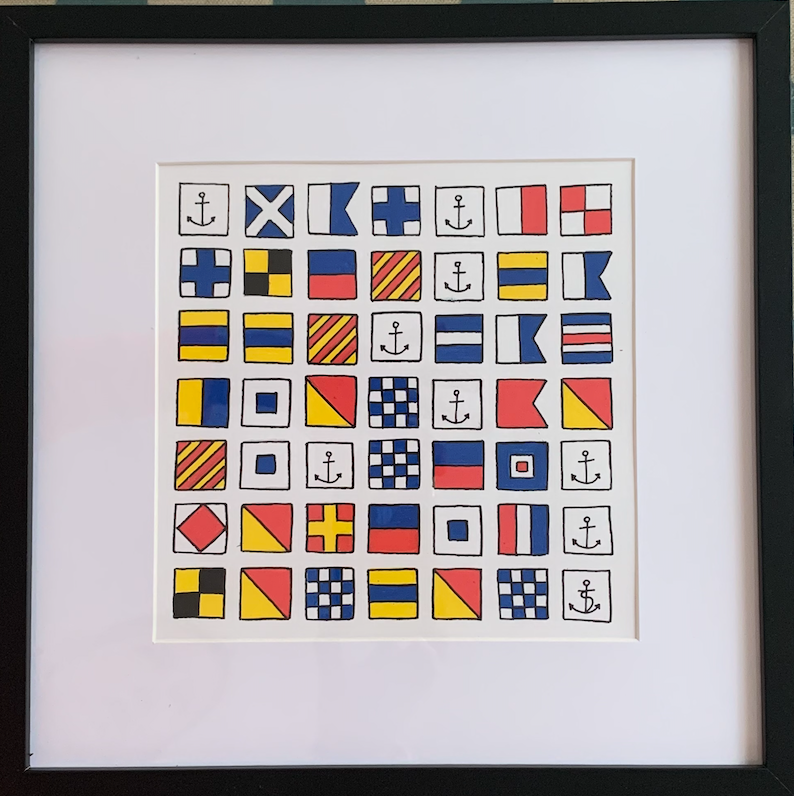 Framed Signal Flags PossAbilities Great Deal At PossAbilities Plus